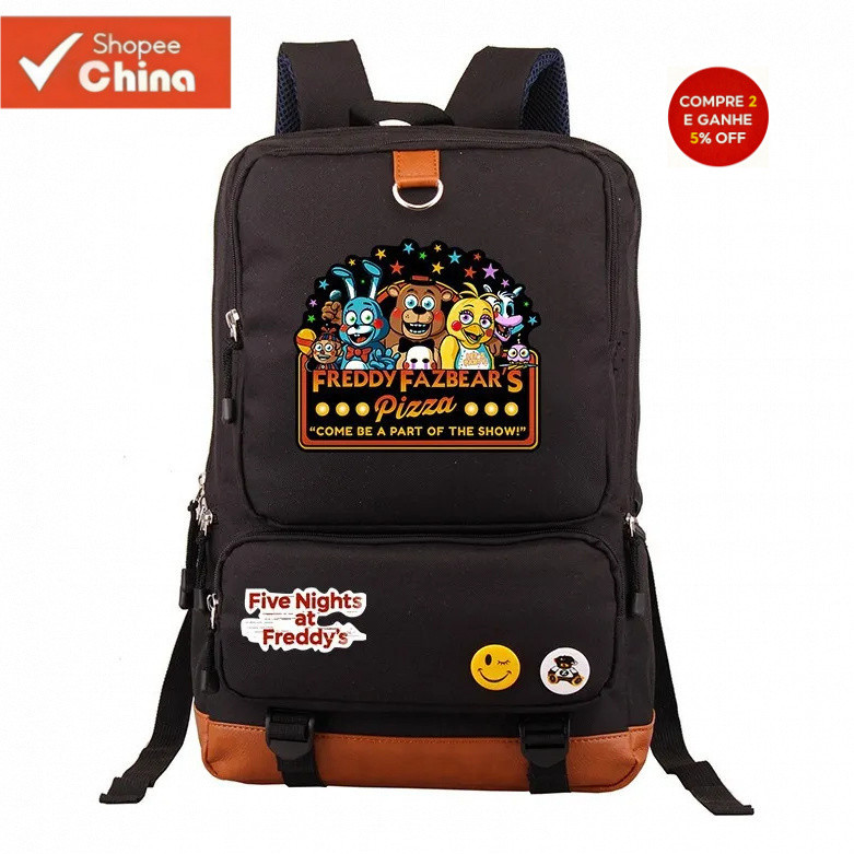 Mochila Escolar Five Nights At Freddy's (fnaf) JCUZ | Shopee Brasil