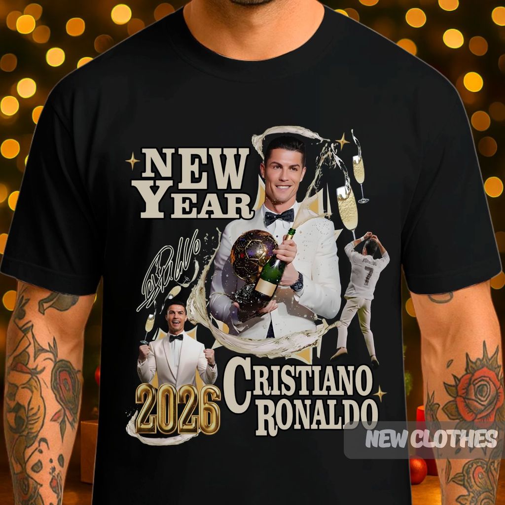 Camiseta Cristiano Ronaldo Unissex Cristi Ano Novo Meme Zueira CR7 New ...