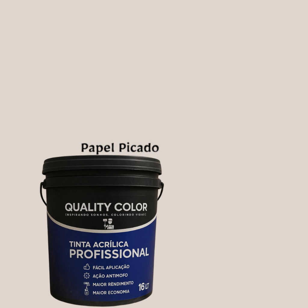 Tinta Papel Picado Acrílica Profissional 20KG 16L para Parede Interna ...