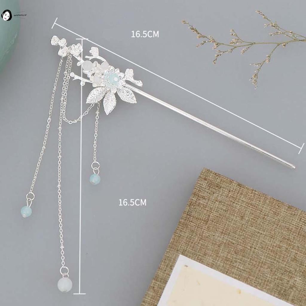 Pauzinhos De Cabelo De Liga Estilo Chinês , Feitos À Mão , Franjas ...