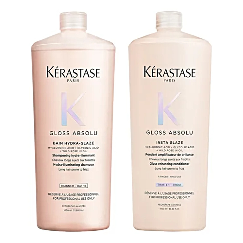 Kit Kérastase Gloss Absolu Shampoo 1 Litro+ Cond 1 Litro | Shopee Brasil