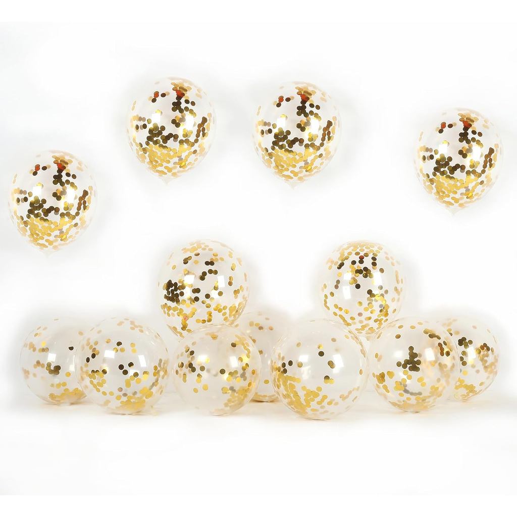 Balões de Confete Dourado, Pacote de 50, 12 Polegadas, Balões ...