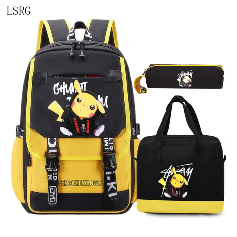 Conjunto de Mochila Escolar Grande à Prova d'Água com Interface USB ...