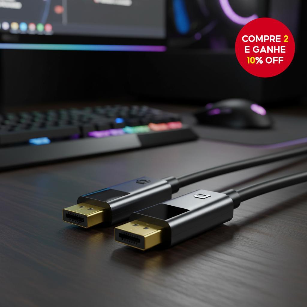 Adaptador de Cabo DisplayPort 8K DP 1.4 8K@60Hz 4K@144Hz HDR 32.4Gbps ...