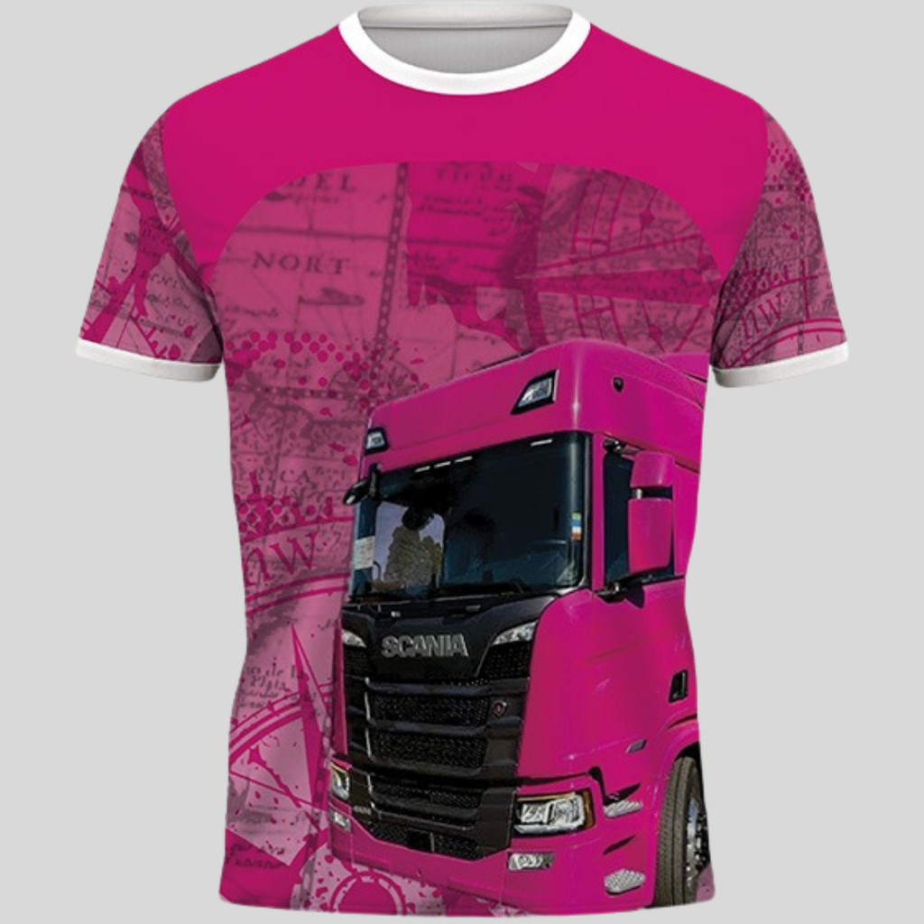 Camiseta Baby Look Feminina Scania Camisa Caminhão | Shopee Brasil