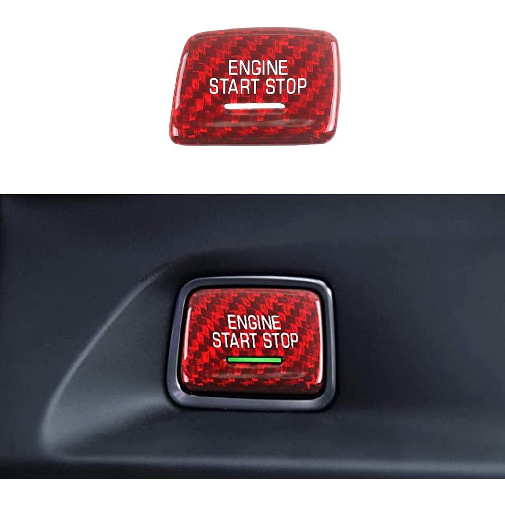 MICROCK Engine Engine Start/Stop Push Start Button Cover for 2014-2019 ...
