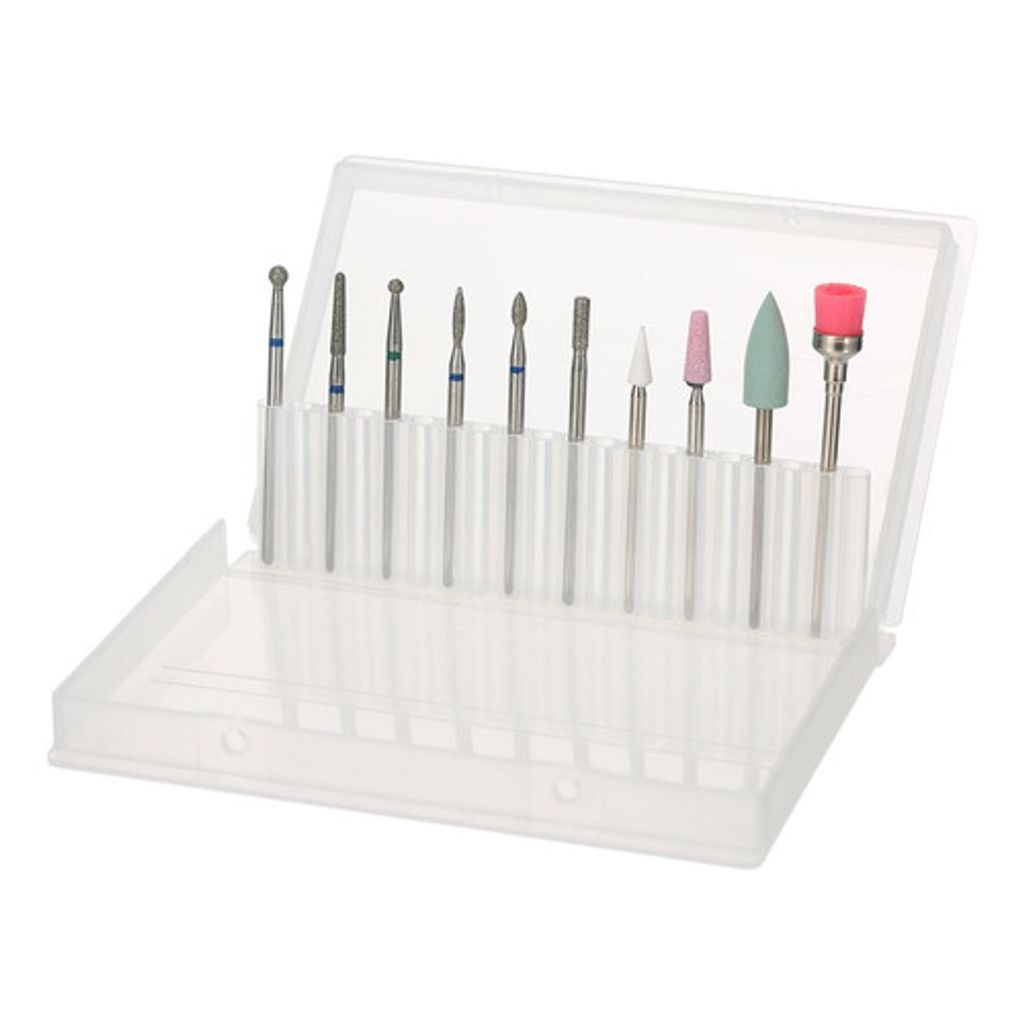 10 peças de brocas para unhas, brocas | Shopee Brasil