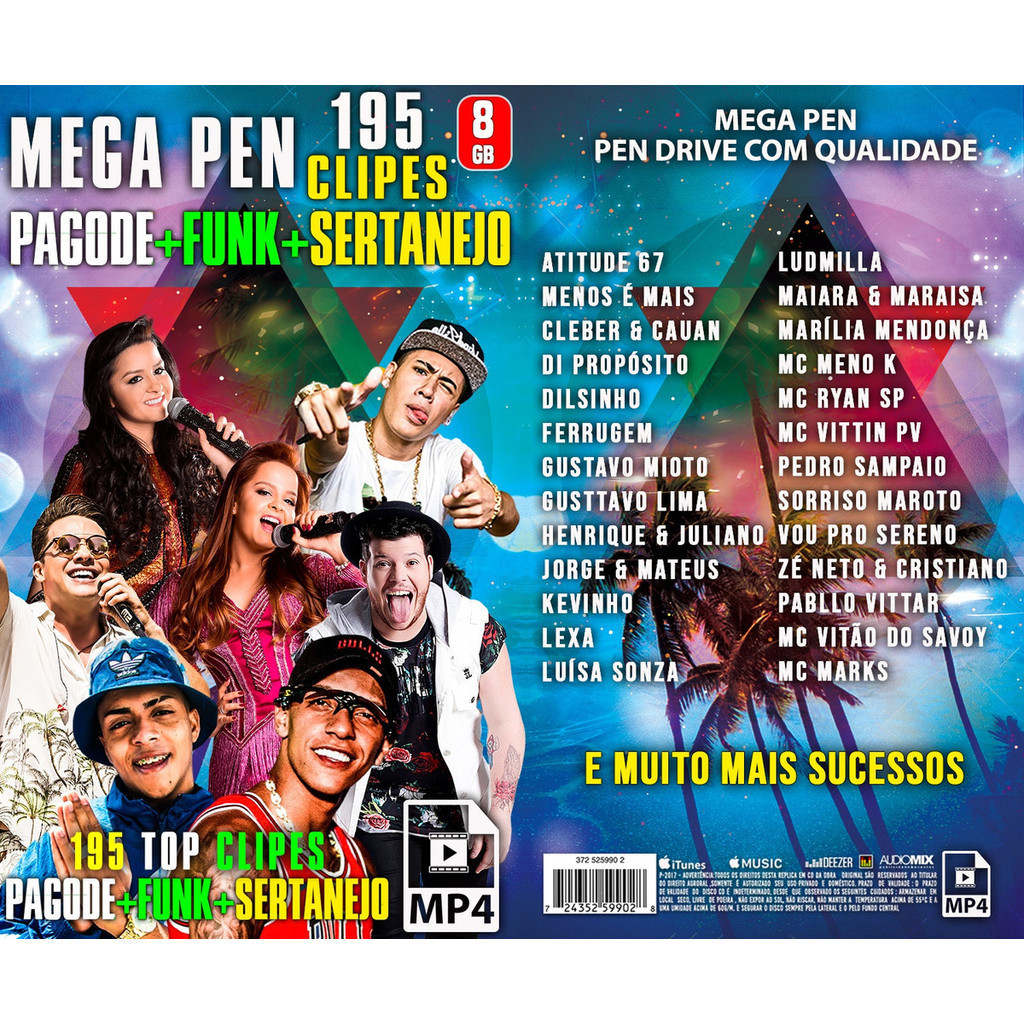 Mega Pen Drive Top Sucessos 3 Em 1 + brinde especial | Shopee Brasil