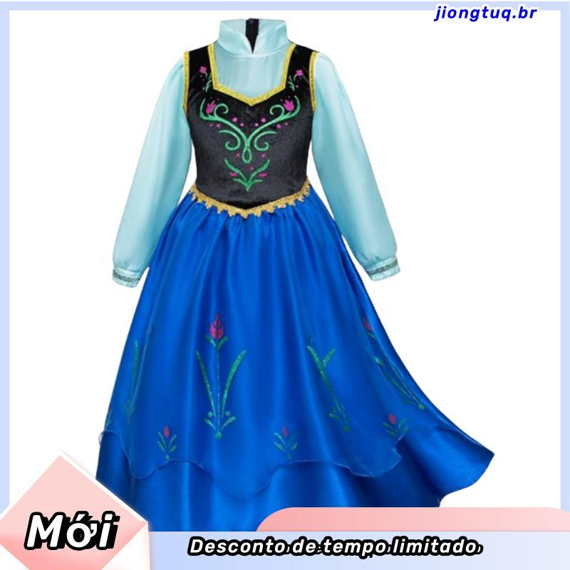 Frozen Girls Anna Kids Para Festa De Carnaval Vestidos De Baile Cosplay ...
