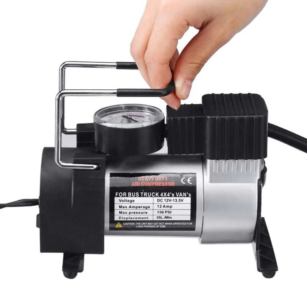 Mini Compressor Ar 150 PSI Automotivo 12v P/ Pneu Carro Moto Bicicleta ...