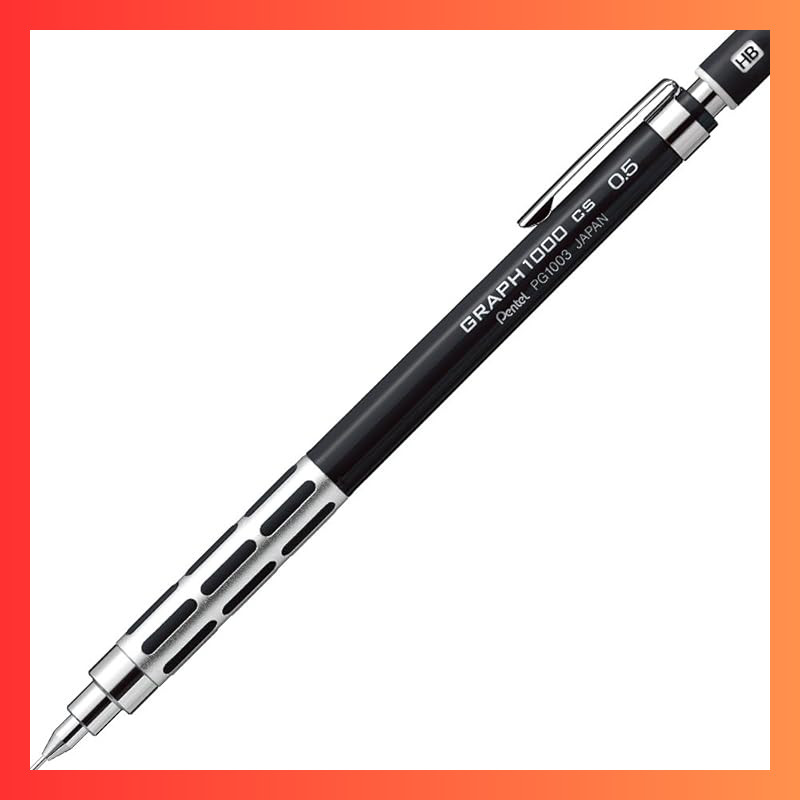 Lápis Pentel Sharp Gráfico 1000CS XPG1005CSA Preto | Shopee Brasil