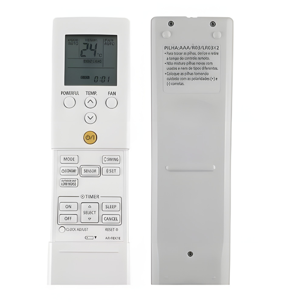 Controle Remoto Ar-rek1e Fujitsu Inverter Só Frio 9352446597 | Shopee ...