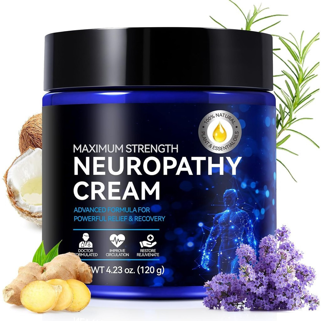 Creme para Neuropatia para Pés, Pernas e Mãos – Fórmula Leve à Base de ...