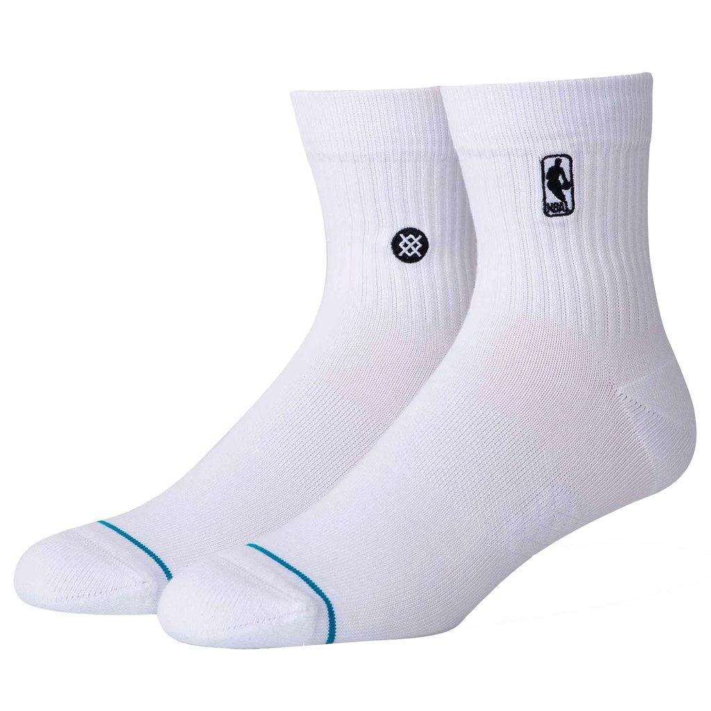 Meia Stance NBA Logoman St Quarter White Importada | Shopee Brasil