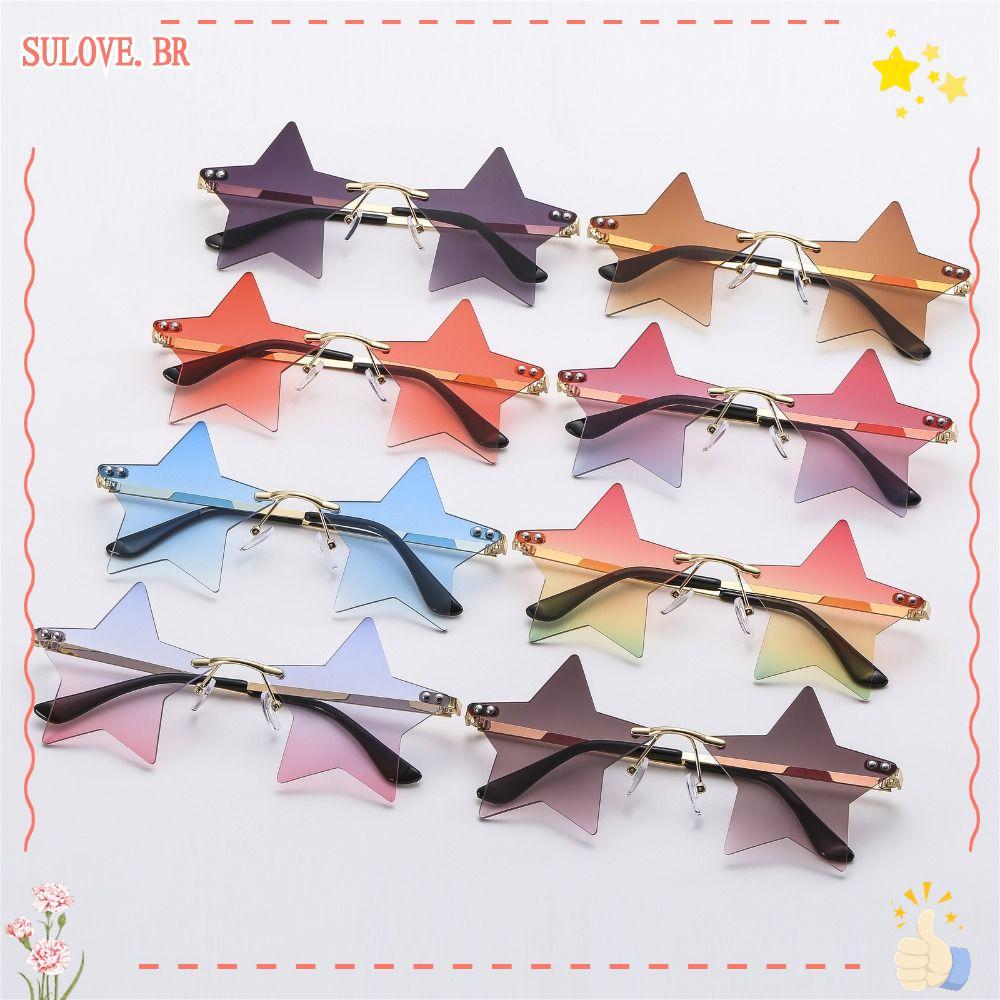 SULOVEDU Óculos De Sol Em Formato De Estrela Para Mulheres E Homens Com ...