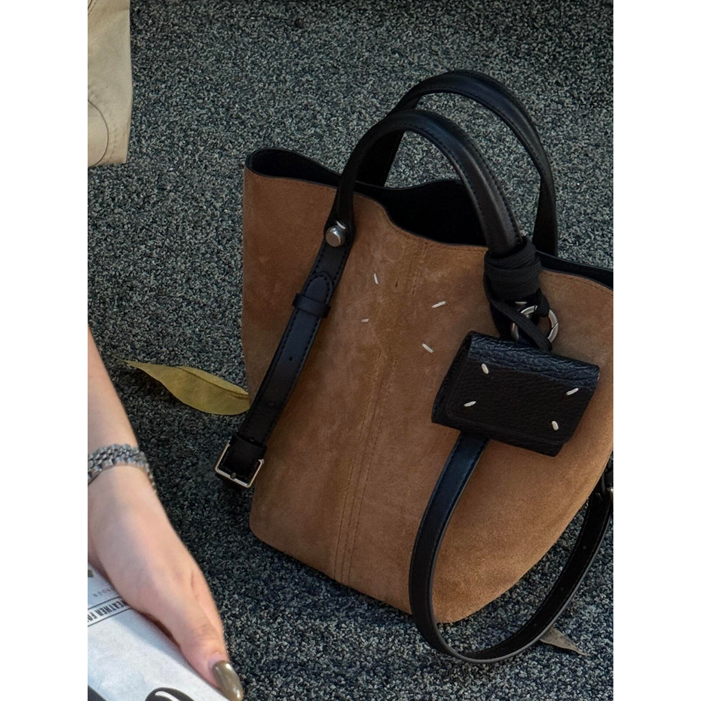 Bolsa bolsa transversal feminino Retro camurça cesta de vegetais bolsa ...