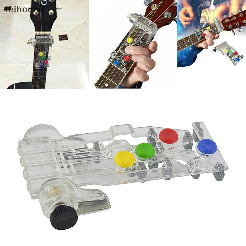 leiho Anti-Pain Finger Cots Guitar Assistente De Violão Chord Buddy ...