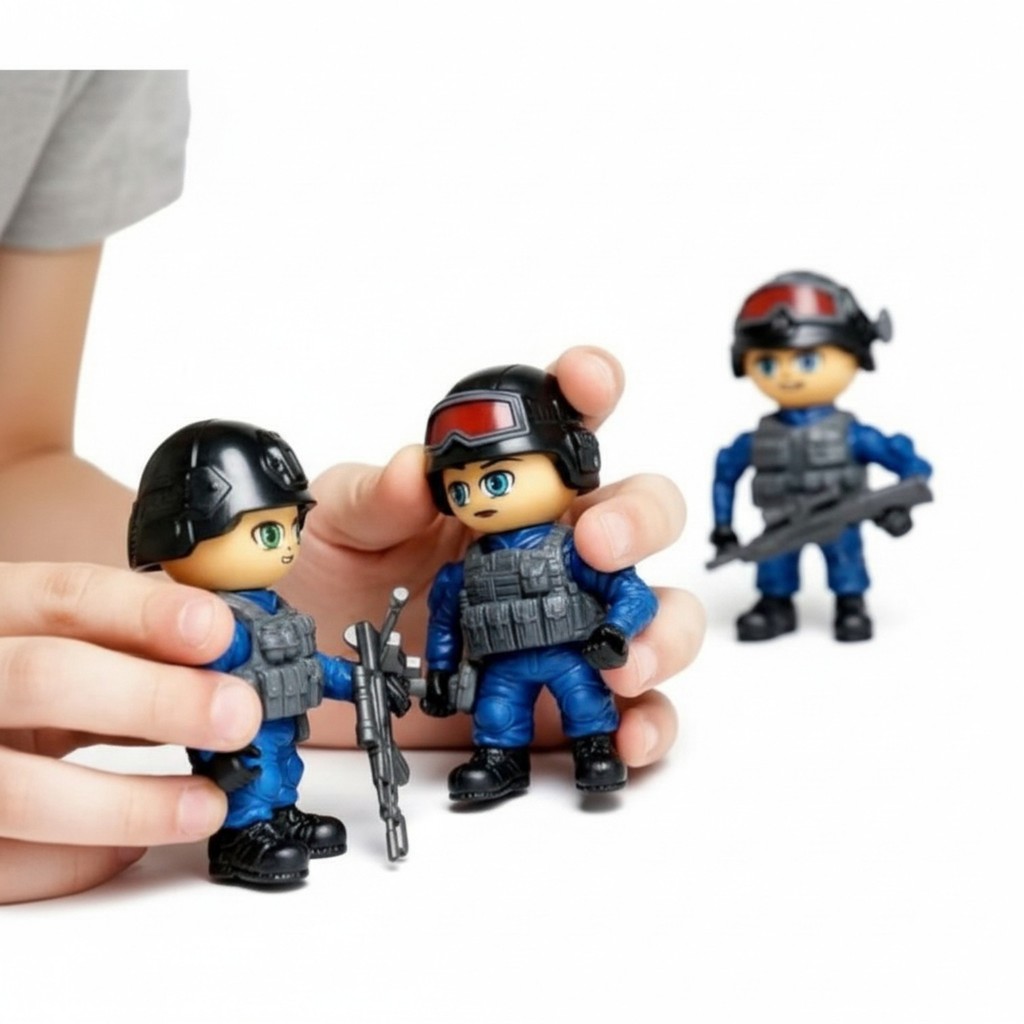 Boneco Bonequinho Brinquedo Policia Policial Colecionável SWAT | Shopee ...