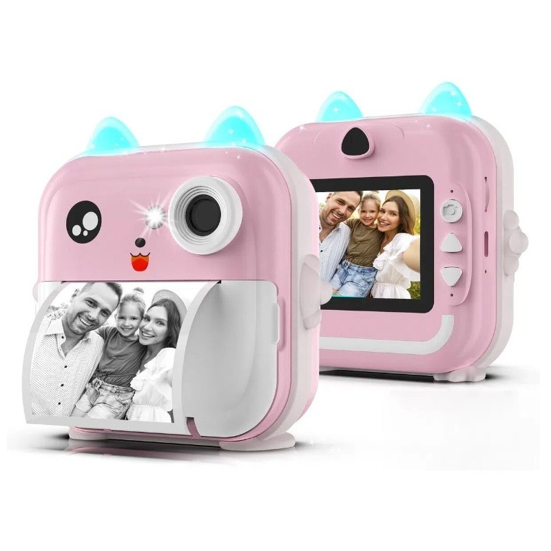 Câmera Infantil com Impressão de Fotos,Mini Camera Digital Instantânea ...
