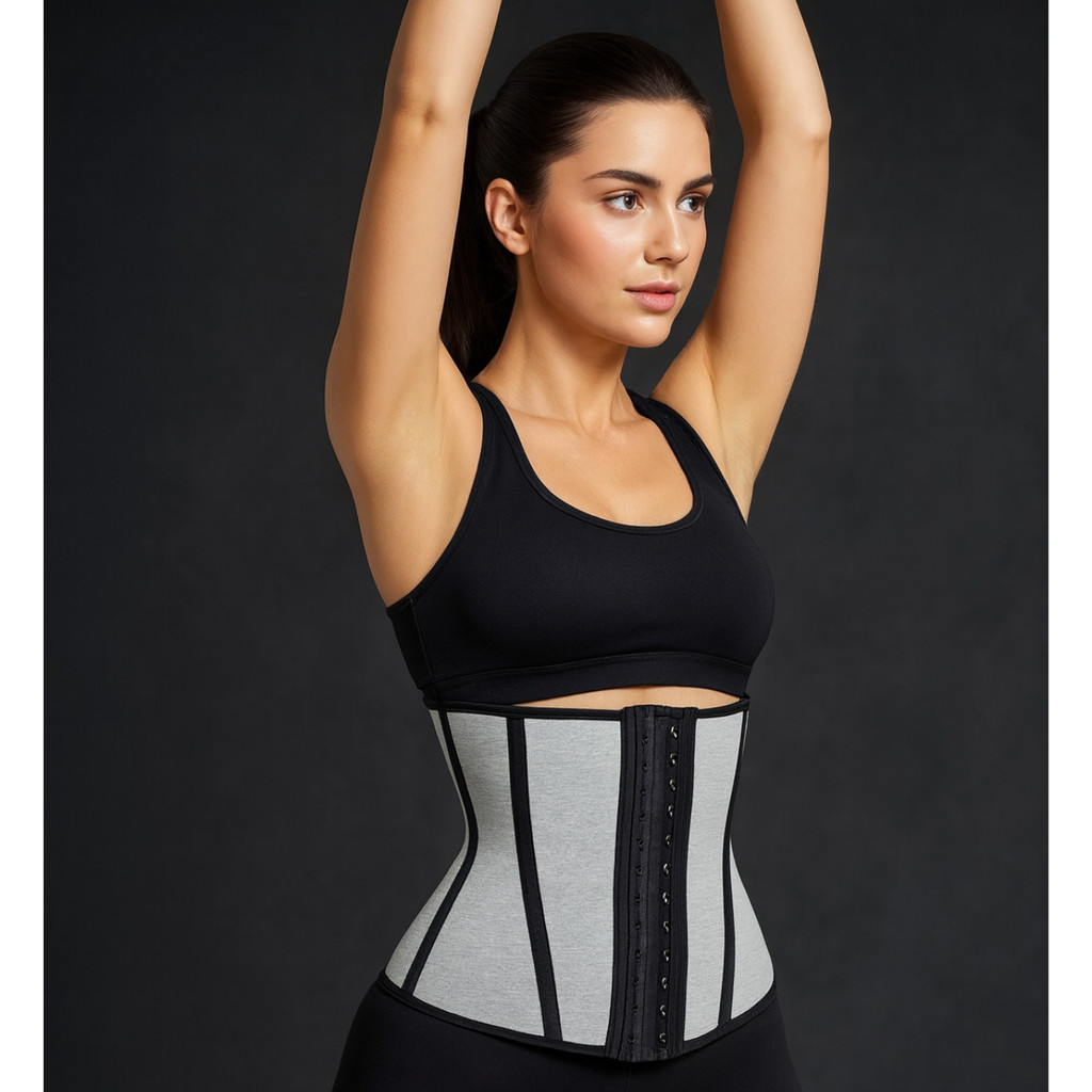 Cinta Modeladora Abdominal Waist Trainer Academia Esbelt | Shopee Brasil