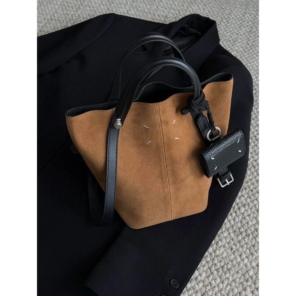 Bolsa de couro marrom feminina 2025 novo estilo luz luxo nicho High-End ...
