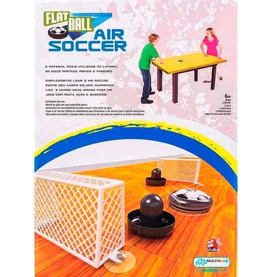 Brinquedo Jogo Flat Ball Air Soccer Futebol de Mesa - Multikids ...