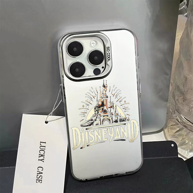 Capinha Brilhante Castelo Metálico Anti-impacto Caso De Telefone Para ...
