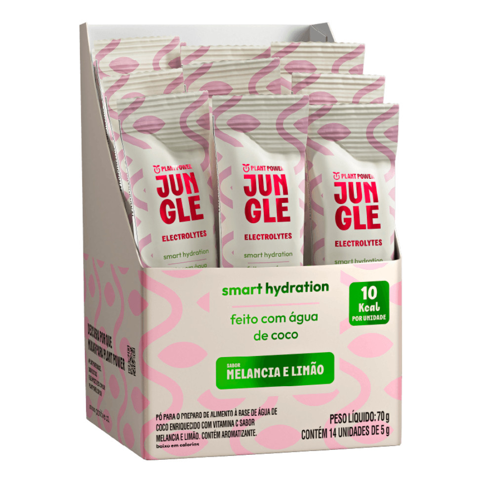 Jungle Eletrólitos Em Pó Plant Power Caixa Com 14 Sachês 5g | Shopee Brasil
