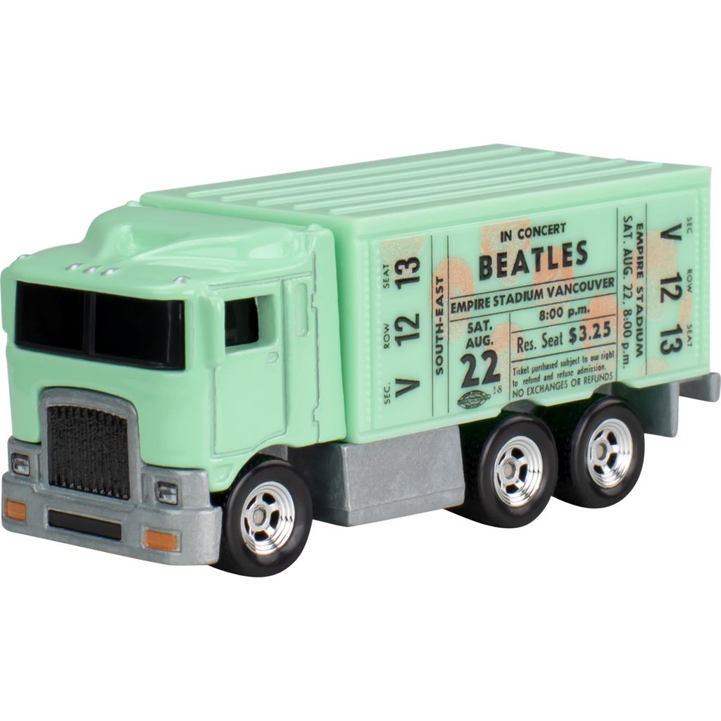 Hot Wheels Pop Culture - Beatles Highway Hauler verde Mini carro de ...