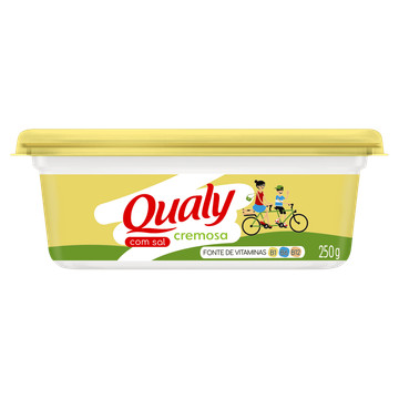 Margarina cremosa com sal Qualy 250g | Shopee Brasil