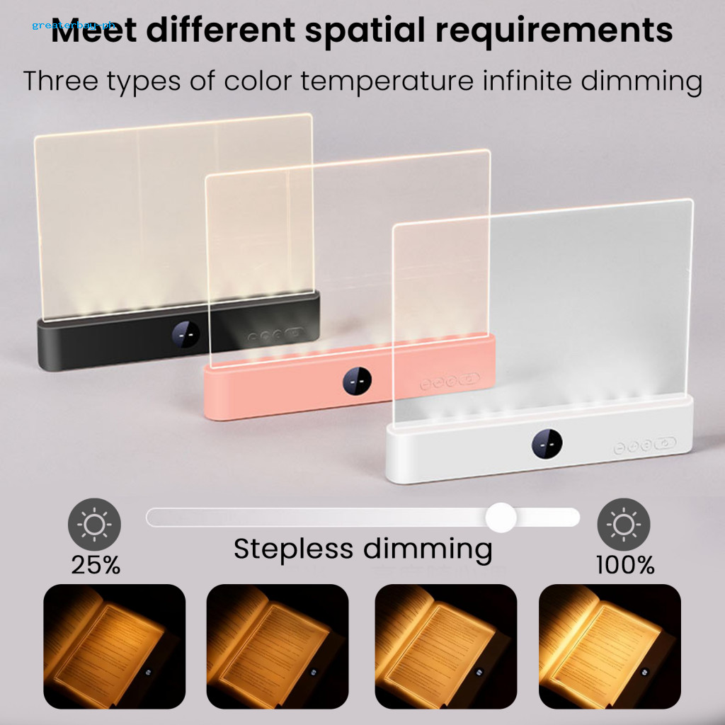 Dimmable Book Light Rechargeable Lamp Usb Led with Adjustable Color ...