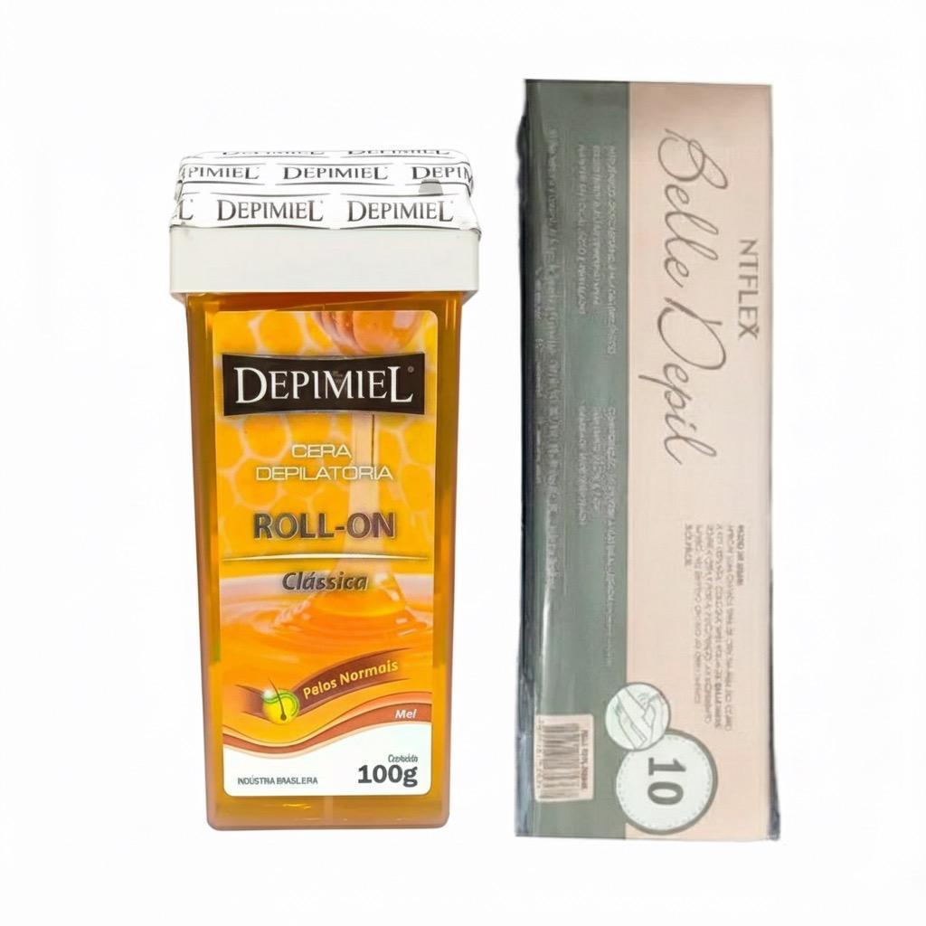 Kit Refil Roll-On Mel 100g + TNT 10 Folhas | Shopee Brasil