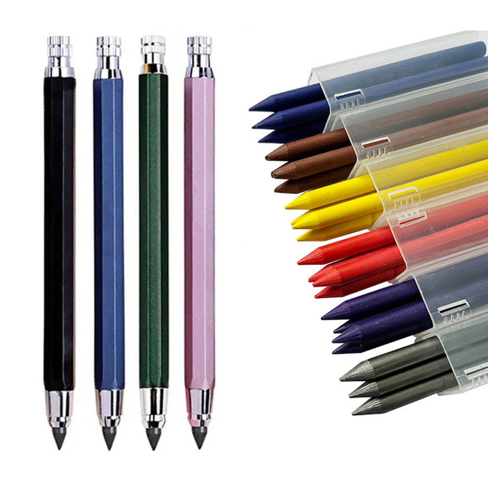 Lápis Mecânico 5.6mm 2B/4B/6B/8B Refil de Esboço Papelaria OHJT ...
