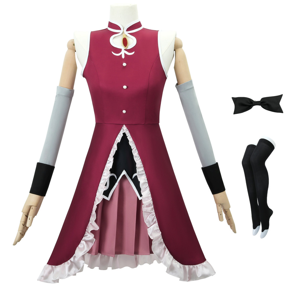 Menina mágica Madoka cos terno Sakura Kyoko batalha terno cospla terno ...