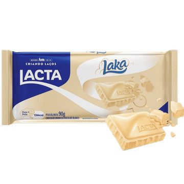 Chocolate branco Laka 80g | Shopee Brasil
