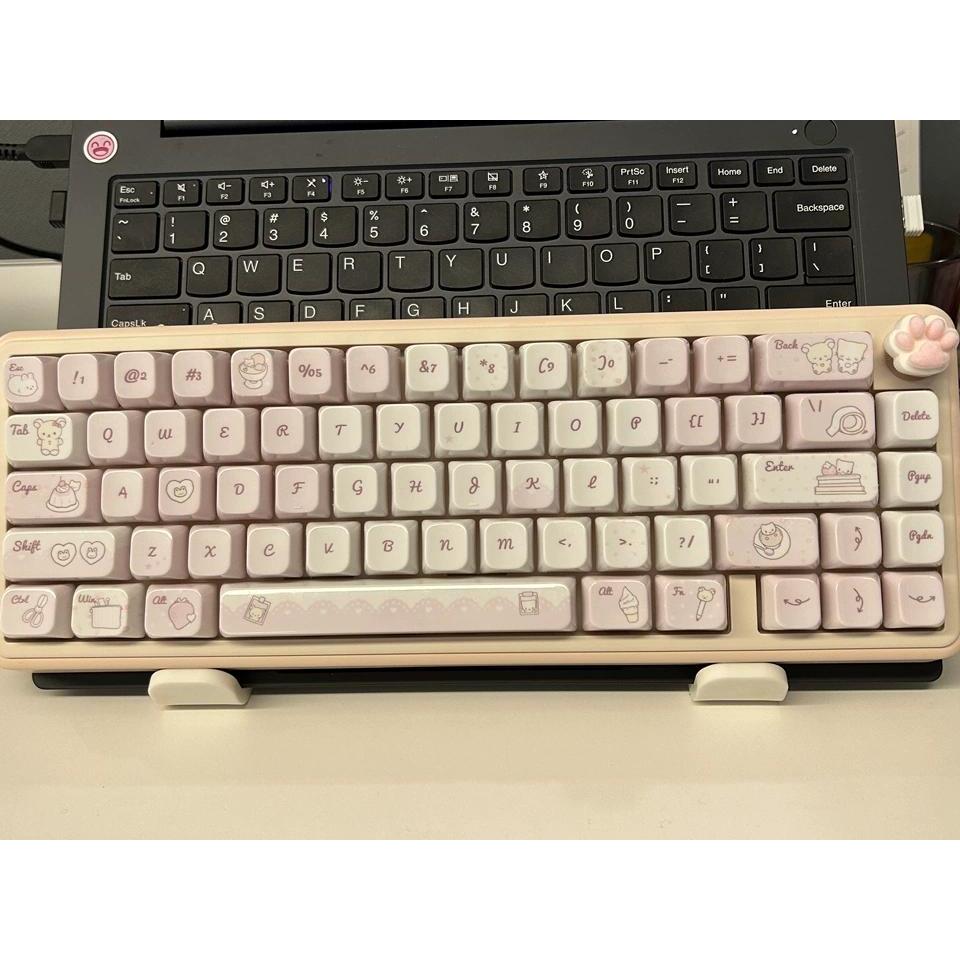 Rococo Milk Pudding Keycaps 120 Teclas KDA Profile PBT PC Dye ...