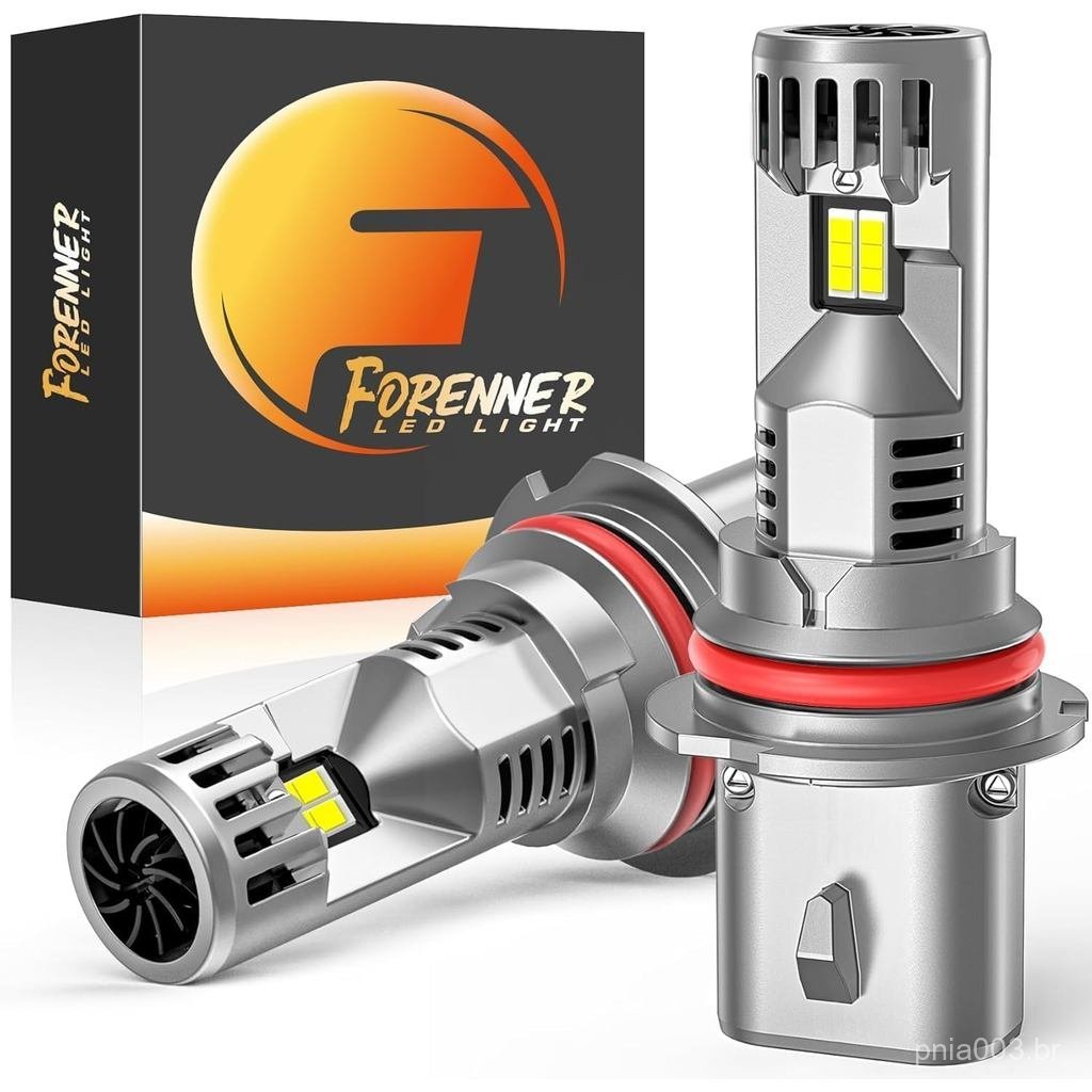 Lâmpadas LED Fahren Atualizadas 9007/HB5, 1200% Mais Brilhantes 6500K ...