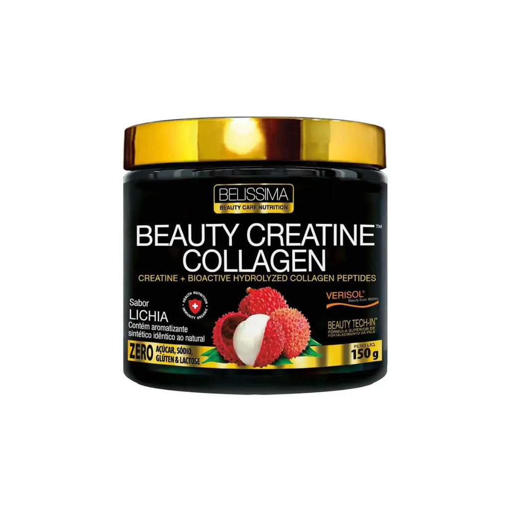 Beauty Creatine Collagen Lichia 150g - Belissima | Shopee Brasil