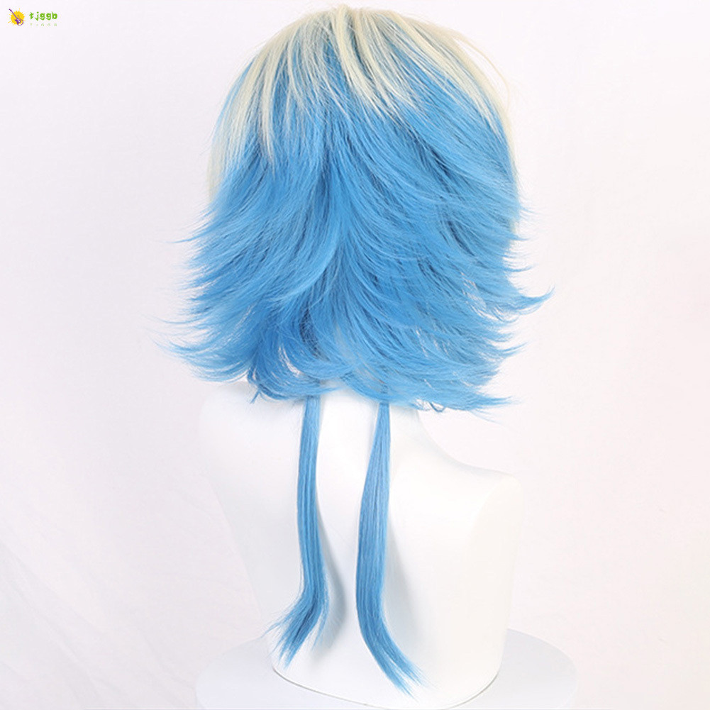 Michael Kaiser Blue Lock Costume Party Peruca Distintivo Fluffed Top E ...