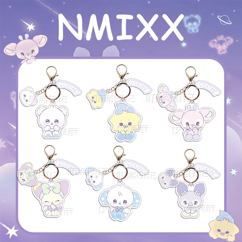 K-Pop Idol Group NMIXX MIXXFFY Chaveiro Com Tema-up Bolsa De Desenho ...