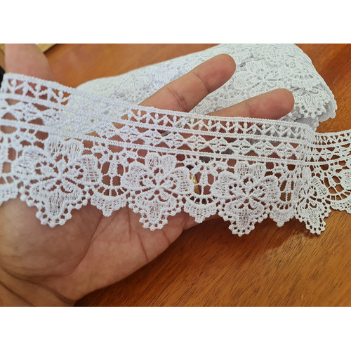 Renda De Guipir Branca 13,7 Mts Costura E Artesanato Rgp14 | Shopee Brasil
