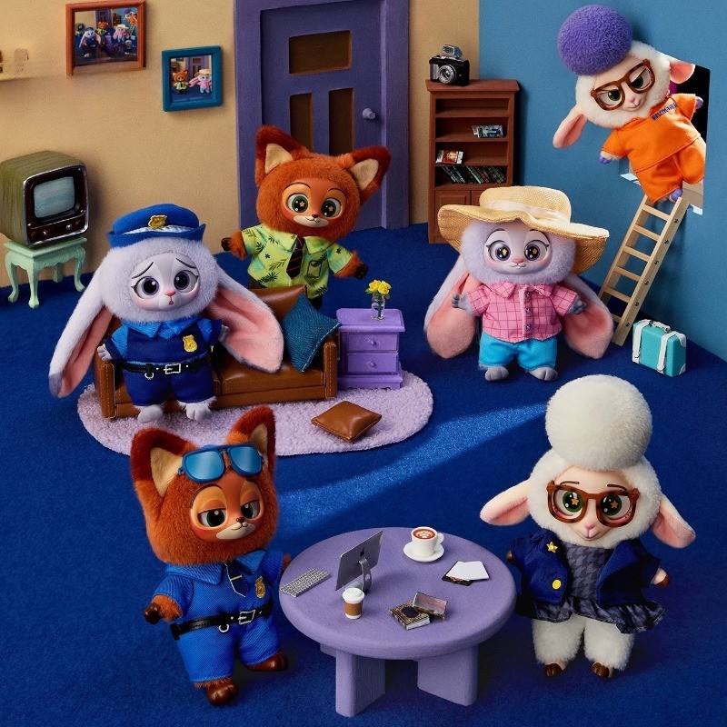 Zootopia 2 Judy Rabbit Nick Fox Mystery Box Chaveiro De Vinil De ...