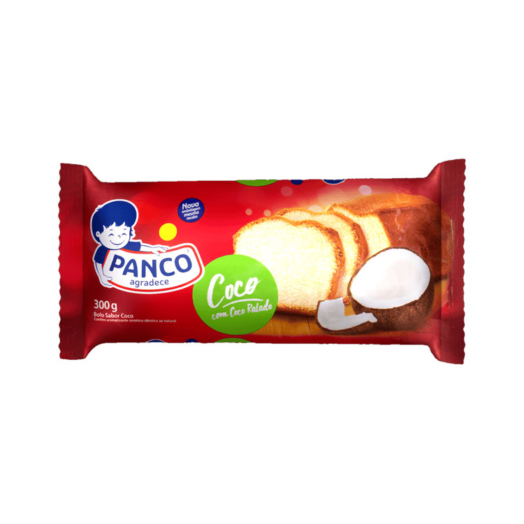 Bolo de Coco com Coco Ralado Panco Pacote 300g | Shopee Brasil