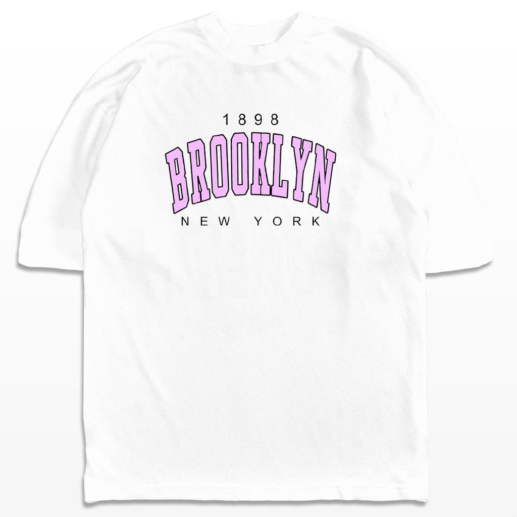 Camiseta Oversized Brooklyn Roxo Streetwear Harajuku Aesthetic Camisa ...