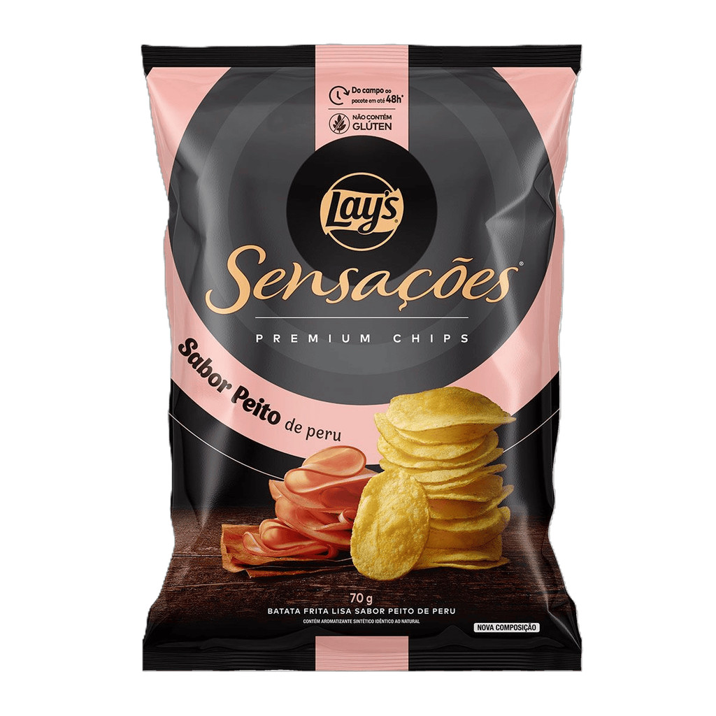 Batata Frita Lisa Peito de Peru Lay's Sensações Premium 70g | Shopee Brasil