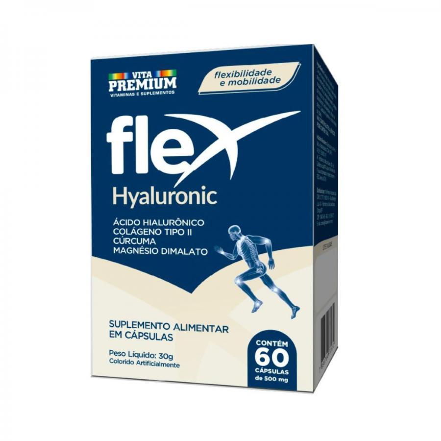 Flex Hyaluronic Vita Premium 60 Cápsulas - Ácido Hialurônico, Colágeno ...