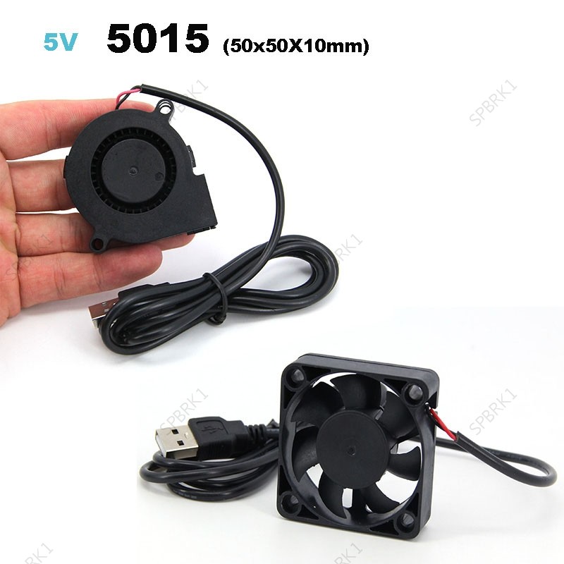 Porta USB DC 5V 5cm 5015 Ventilador 50x50x15mm Resfriamento Pequeno ...