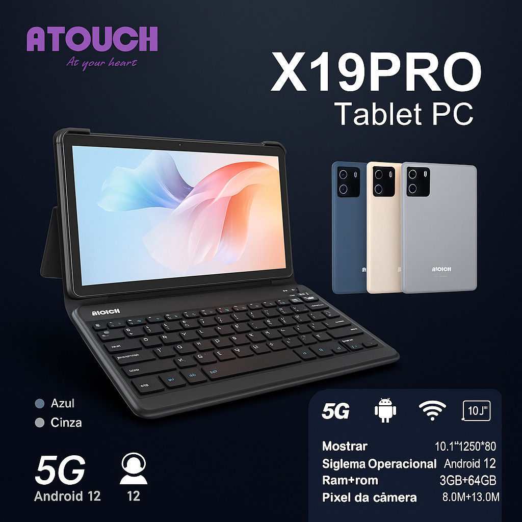 Tablet X19 Pro 10.1” | Android 12 | 8GB+512GB | WiFi 5G | Ideal para ...