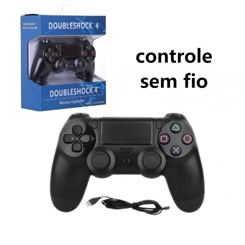 Controle Joystick Sem Fio Compatível PC Manete Gamer Com Cabo de ...