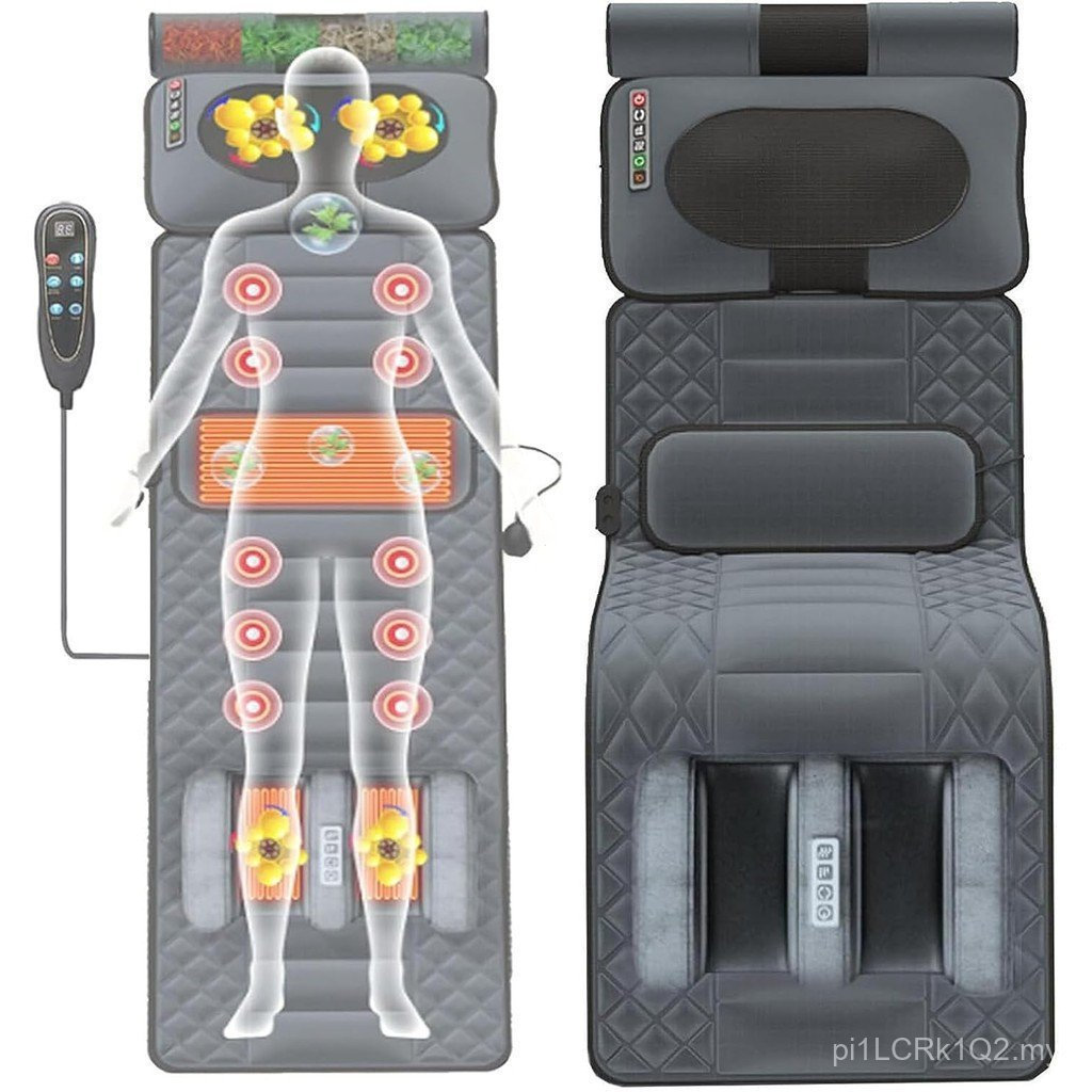 SULQING Full Body Massage Mat with Heat 20 Heads Vibrating Massage ...